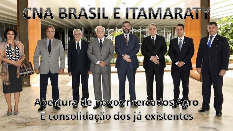 CNA Brasil e Itamaraty debatem abertura de novos mercados para produtos ...