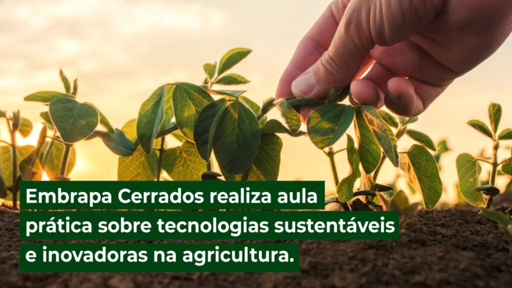 Embrapa Cerrados realiza aula prática sobre tecnologias sustentáveis e ...