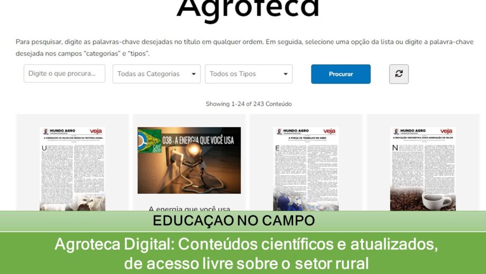 Agroteca Digital: Conteúdos científicos e atualizados, de acesso livre sobre o setor rural ...
